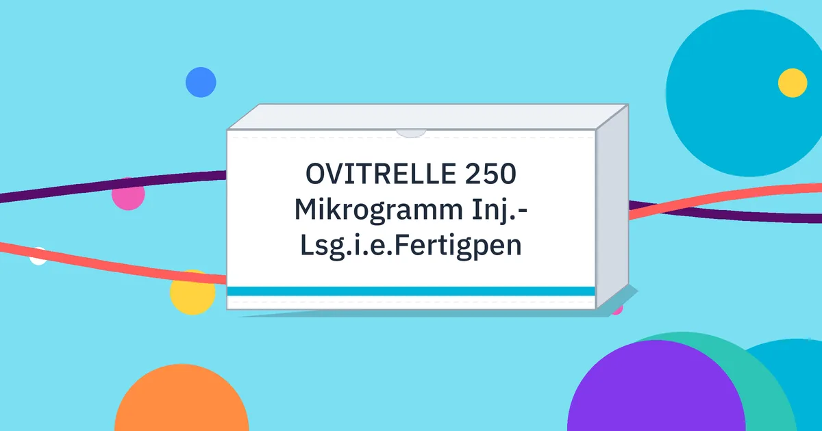 Symbolbild: Packung mit der Aufschrift OVITRELLE 250 Mikrogramm Inj.-Lsg.i.e.Fertigpen (PZN 19337512) – Verfügbarkeit und Bezug in Apotheken in Frankfurt am Main