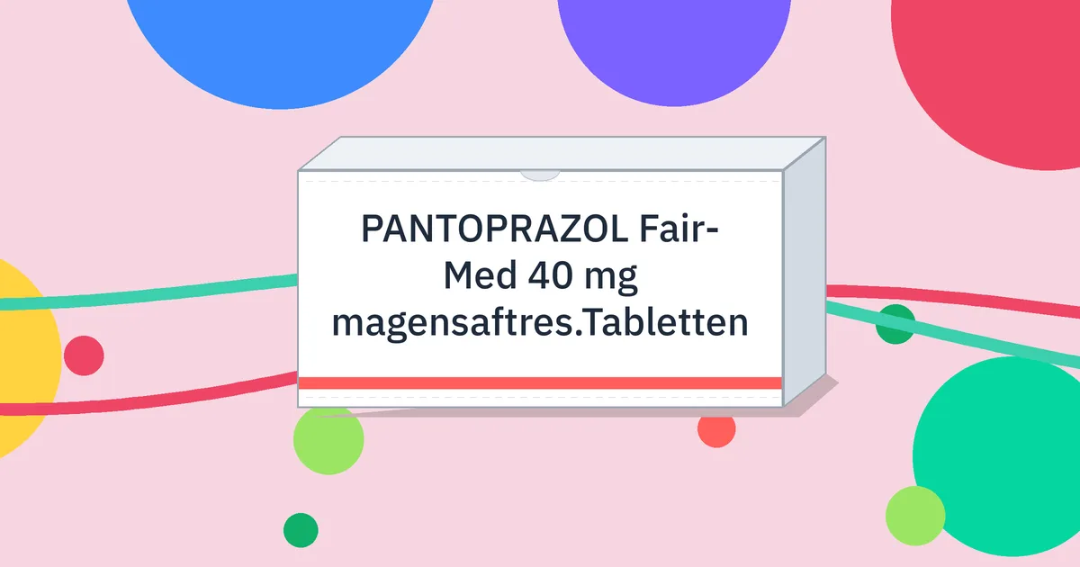 Symbolbild: Packung mit der Aufschrift PANTOPRAZOL Fair-Med 40 mg magensaftres.Tabletten (PZN 15243180) – Verfügbarkeit und Bezug in Apotheken in Frankfurt am Main