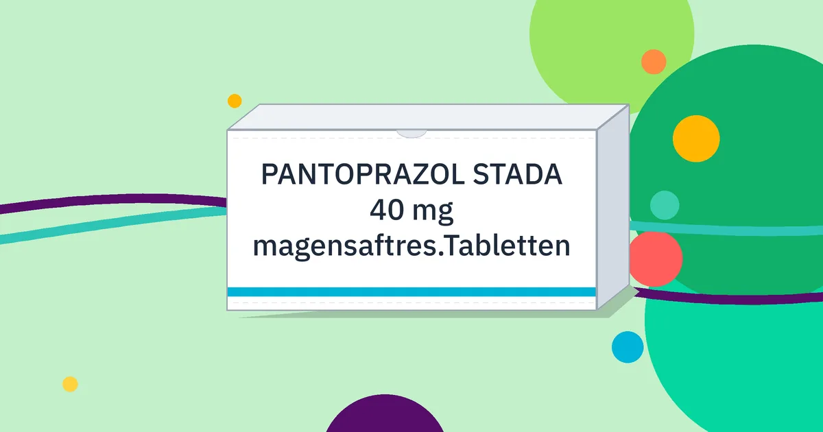 Symbolbild: Packung mit der Aufschrift PANTOPRAZOL STADA 40 mg magensaftres.Tabletten (PZN 01162259) – Verfügbarkeit und Bezug in Apotheken in Frankfurt am Main