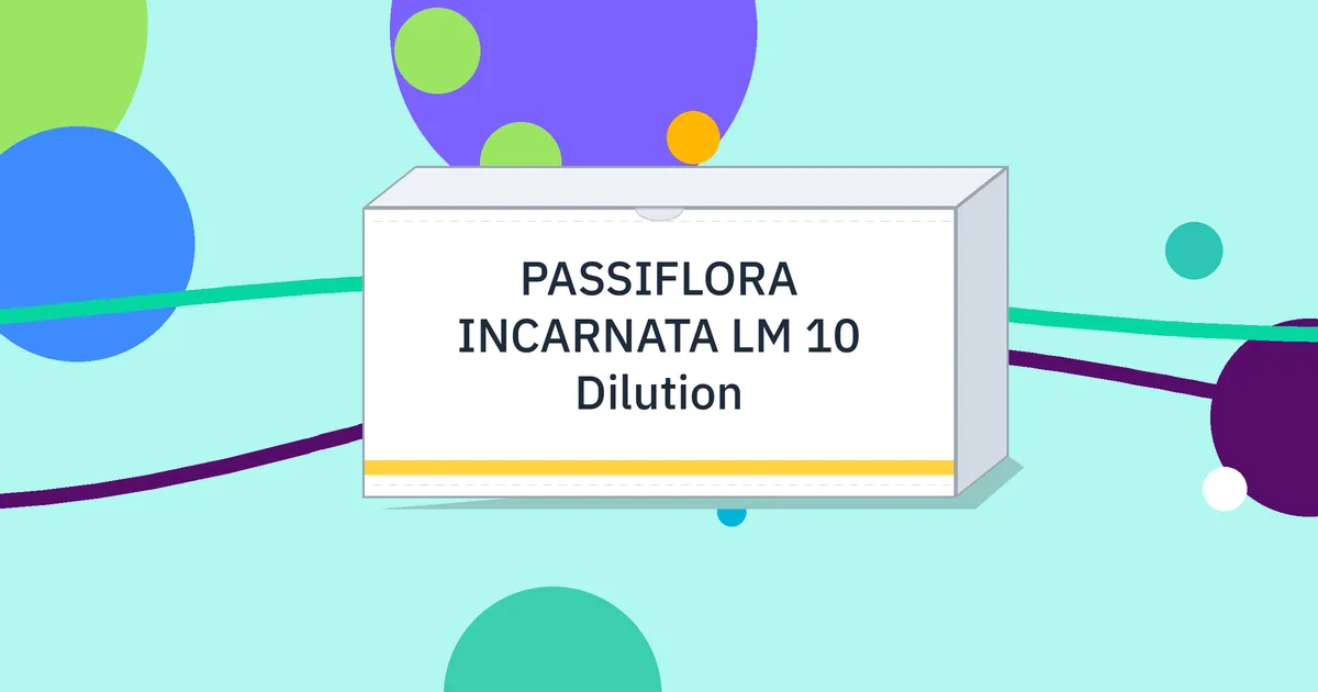 Symbolbild: Packung mit der Aufschrift PASSIFLORA INCARNATA LM 10 Dilution (PZN 12976752) – Verfügbarkeit und Bezug in Apotheken in Frankfurt am Main