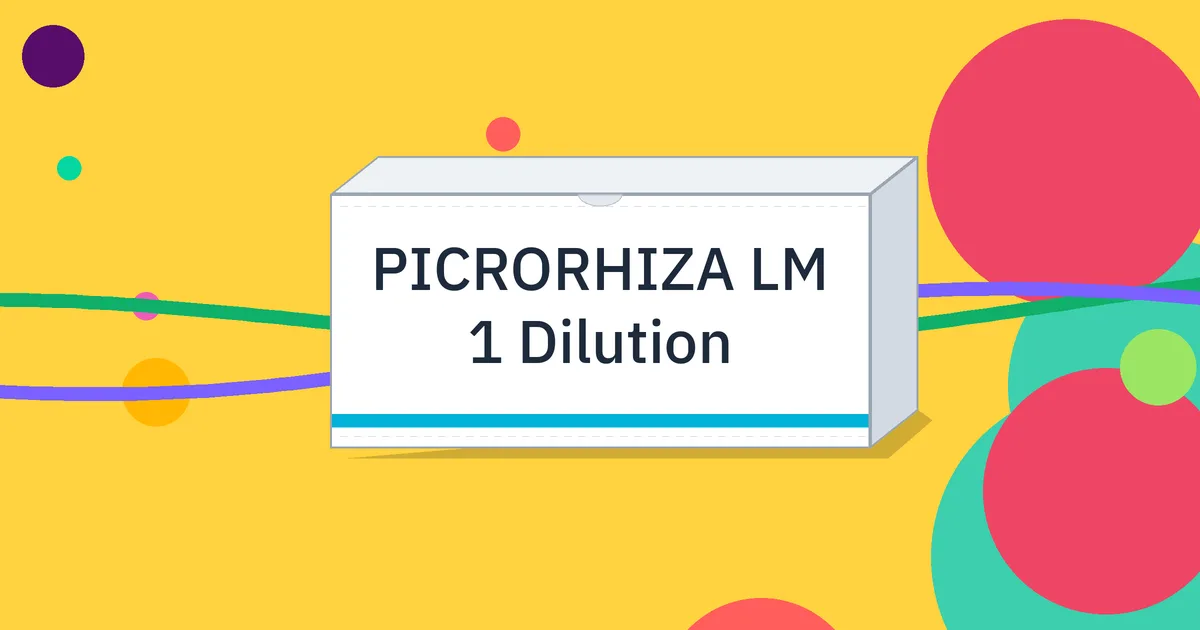 Symbolbild: Packung mit der Aufschrift PICRORHIZA LM 1 Dilution (PZN 13641456) – Verfügbarkeit und Bezug in Apotheken in Frankfurt am Main