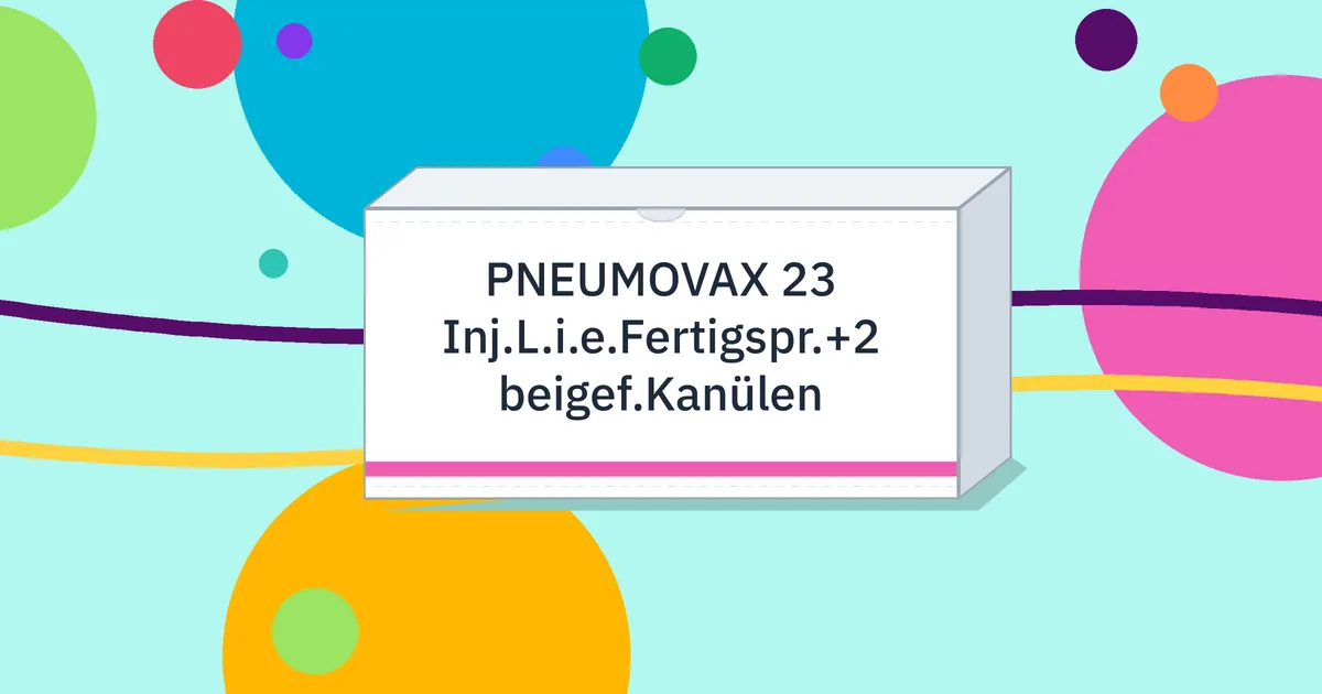 Symbolbild: Packung mit der Aufschrift PNEUMOVAX 23 Inj.L.i.e.Fertigspr.+2 beigef.Kanülen (PZN 17969343) – Verfügbarkeit und Bezug in Apotheken in Frankfurt am Main