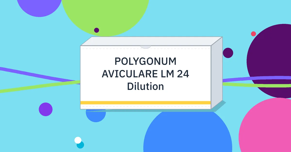 Symbolbild: Packung mit der Aufschrift POLYGONUM AVICULARE LM 24 Dilution (PZN 13662091) – Verfügbarkeit und Bezug in Apotheken in Frankfurt am Main
