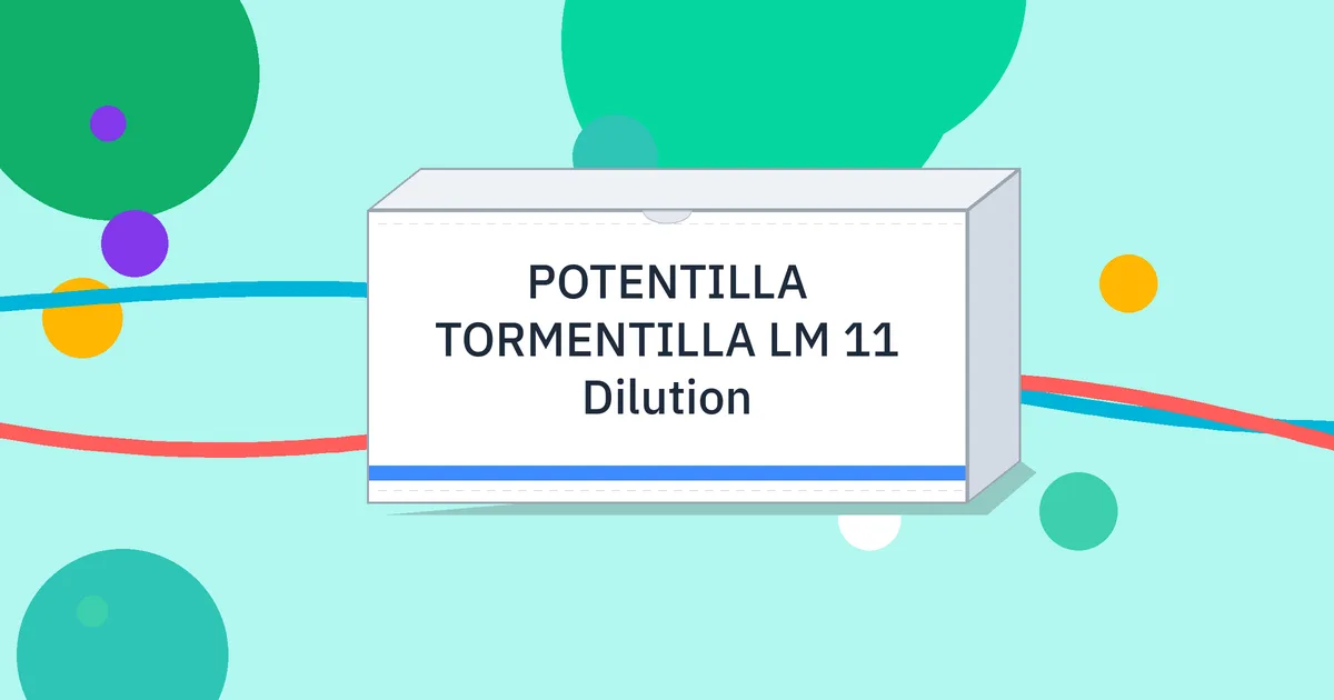 Symbolbild: Packung mit der Aufschrift POTENTILLA TORMENTILLA LM 11 Dilution (PZN 13665652) – Verfügbarkeit und Bezug in Apotheken in Frankfurt am Main