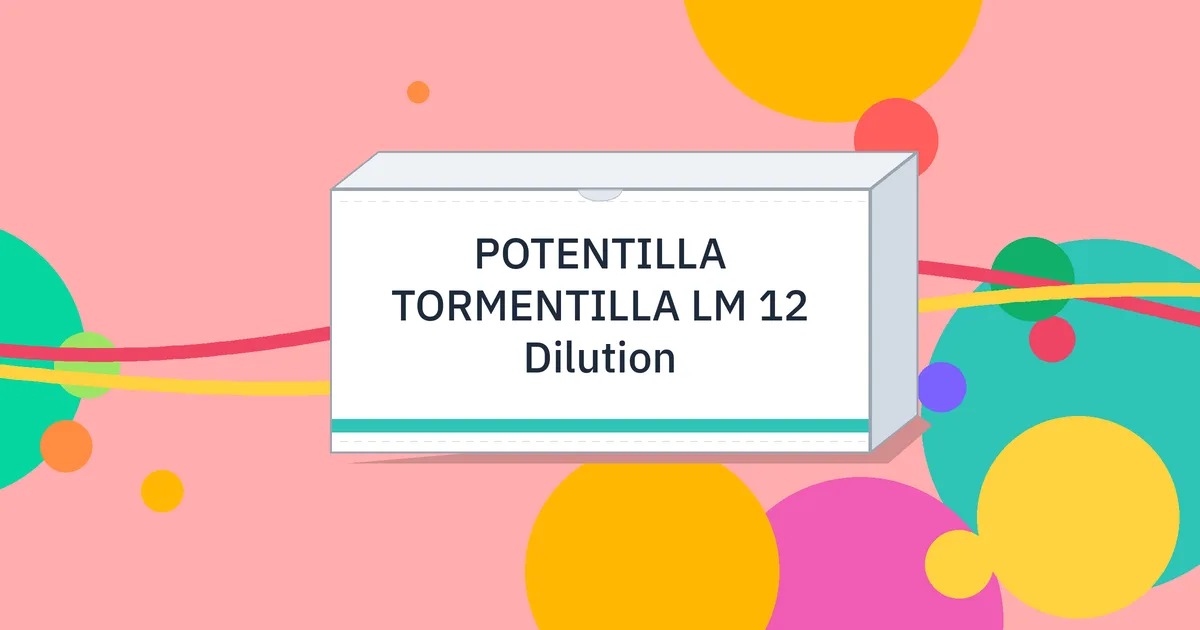 Symbolbild: Packung mit der Aufschrift POTENTILLA TORMENTILLA LM 12 Dilution (PZN 13665669) – Verfügbarkeit und Bezug in Apotheken in Frankfurt am Main