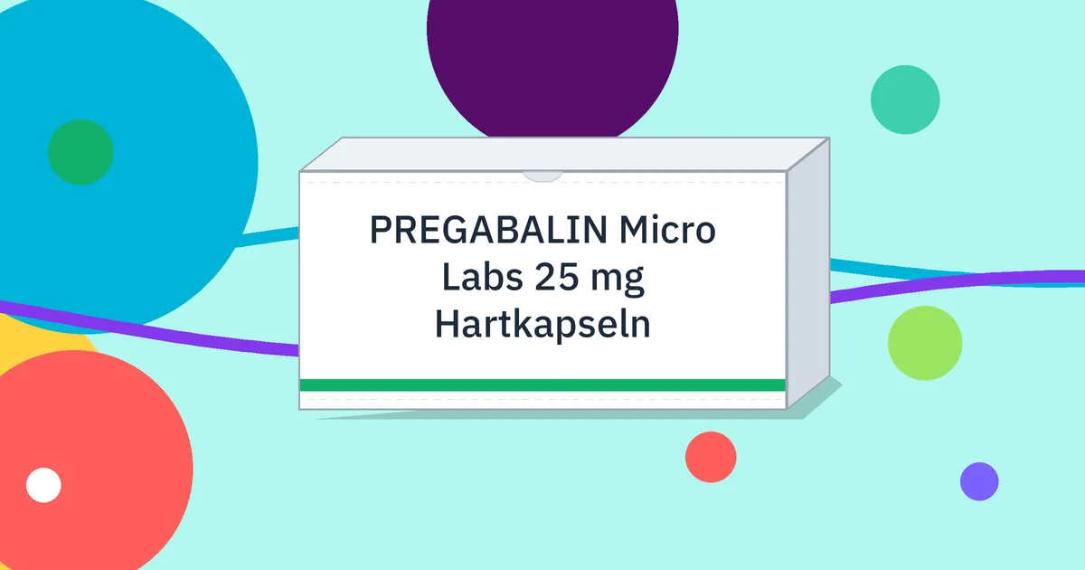 Symbolbild: Packung mit der Aufschrift PREGABALIN Micro Labs 25 mg Hartkapseln (PZN 18153709) – Verfügbarkeit und Bezug in Apotheken in Frankfurt am Main