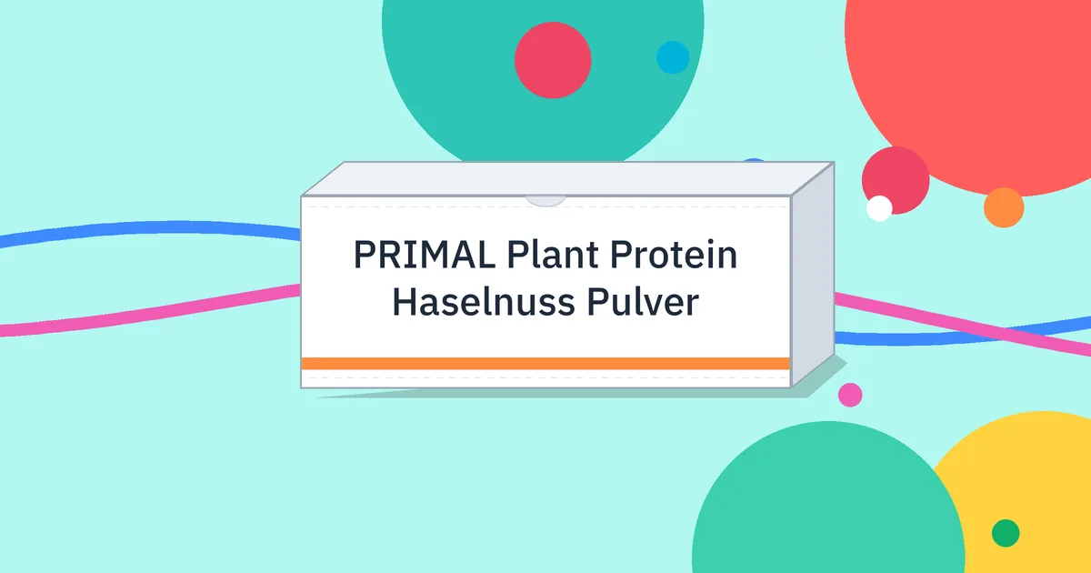 Symbolbild: Packung mit der Aufschrift PRIMAL Plant Protein Haselnuss Pulver (PZN 16204503) – Verfügbarkeit und Bezug in Apotheken in Frankfurt am Main