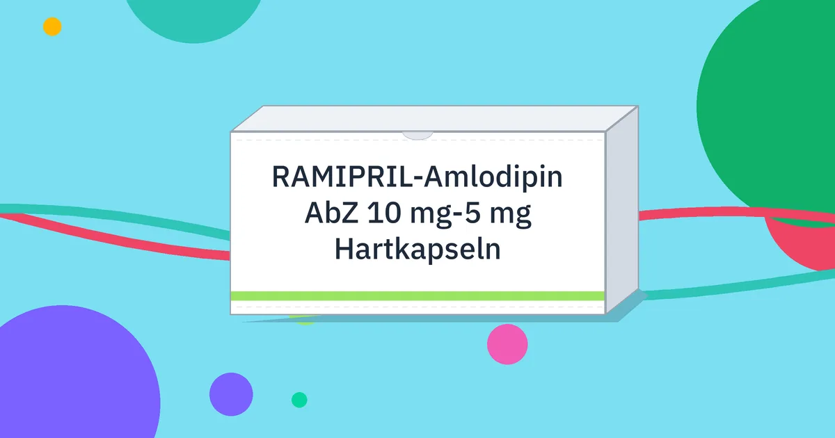 Symbolbild: Packung mit der Aufschrift RAMIPRIL-Amlodipin AbZ 10 mg-5 mg Hartkapseln (PZN 13578195) – Verfügbarkeit und Bezug in Apotheken in Frankfurt am Main