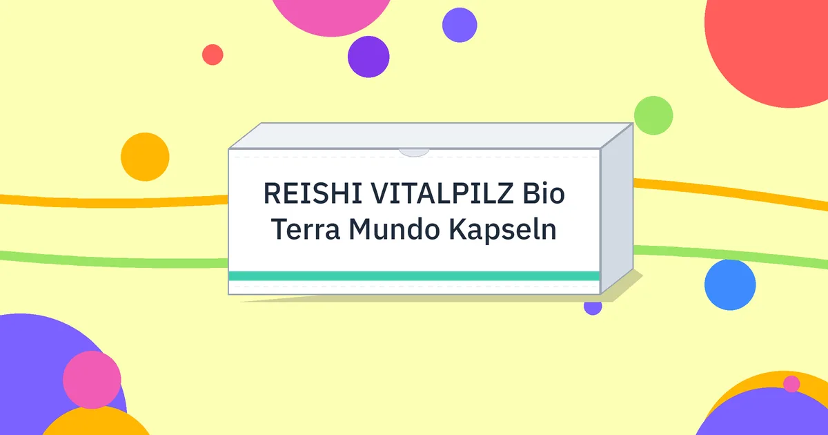 Symbolbild: Packung mit der Aufschrift REISHI VITALPILZ Bio Terra Mundo Kapseln (PZN 07591694) – Verfügbarkeit und Bezug in Apotheken in Frankfurt am Main