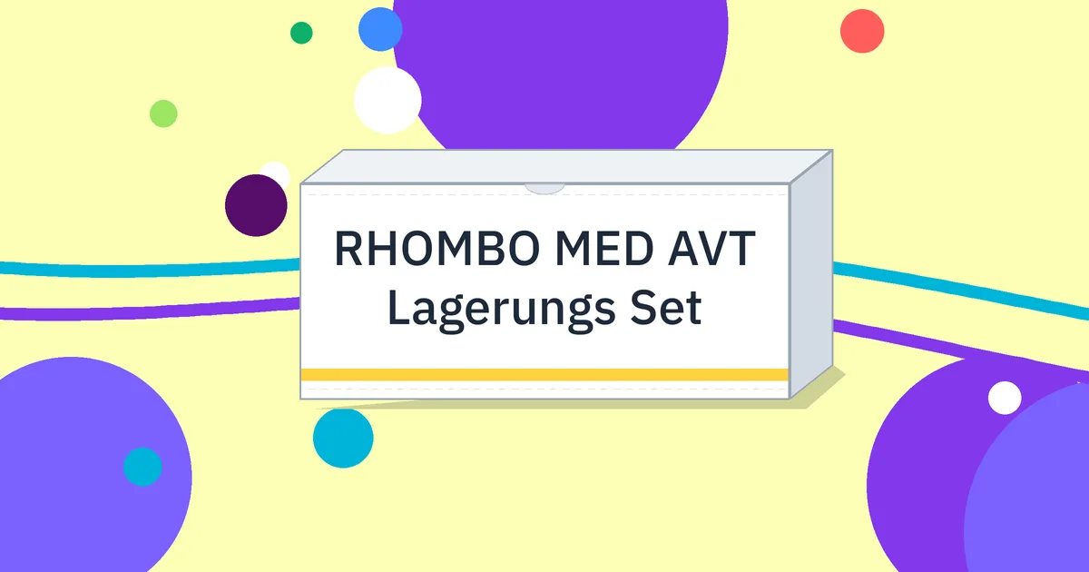 Symbolbild: Packung mit der Aufschrift RHOMBO MED AVT Lagerungs Set (PZN 00505160) – Verfügbarkeit und Bezug in Apotheken in Frankfurt am Main