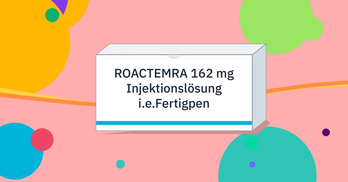 Symbolbild: Packung mit der Aufschrift ROACTEMRA 162 mg Injektionslösung i.e.Fertigpen (PZN 18660553) – Verfügbarkeit und Bezug in Apotheken in Frankfurt am Main