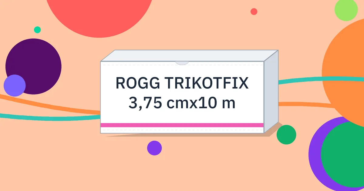 Symbolbild: Packung mit der Aufschrift ROGG TRIKOTFIX 3,75 cmx10 m (PZN 07757338) – Verfügbarkeit und Bezug in Apotheken in Frankfurt am Main