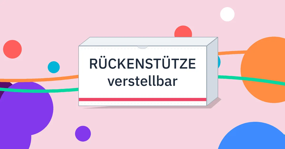 Symbolbild: Packung mit der Aufschrift RÜCKENSTÜTZE verstellbar (PZN 01968761) – Verfügbarkeit und Bezug in Apotheken in Frankfurt am Main