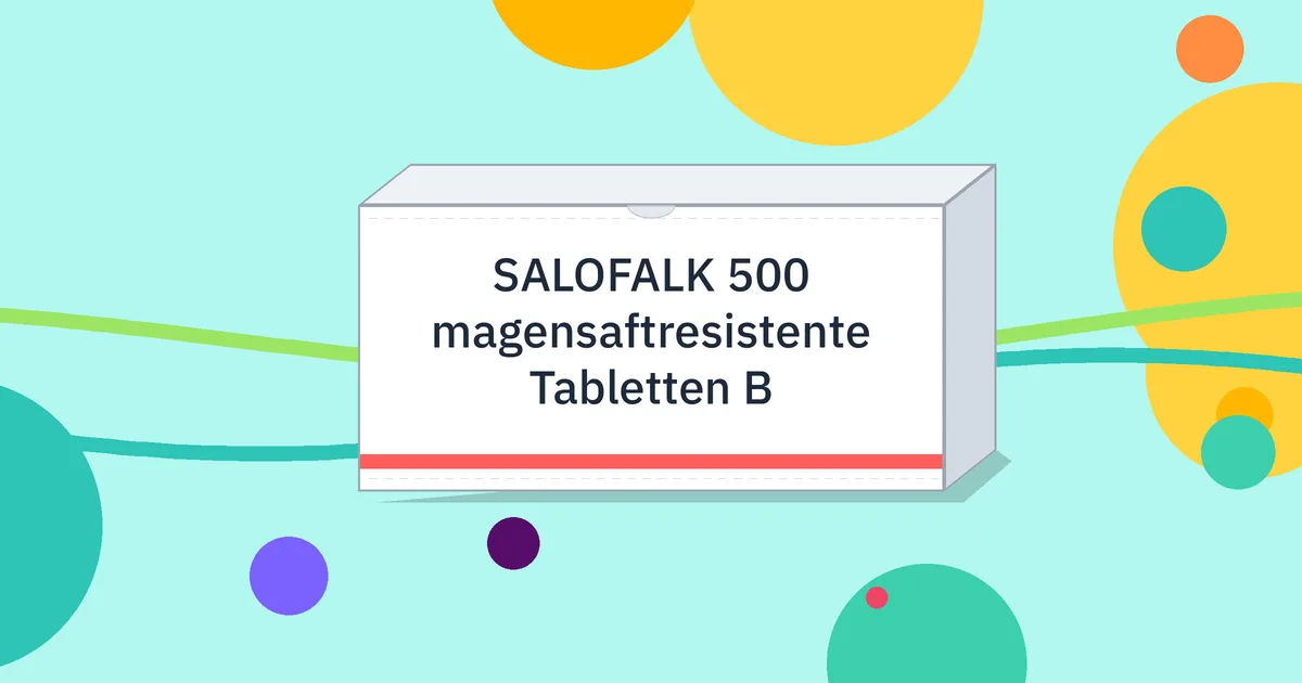 Symbolbild: Packung mit der Aufschrift SALOFALK 500 magensaftresistente Tabletten B (PZN 00165362) – Verfügbarkeit und Bezug in Apotheken in Frankfurt am Main