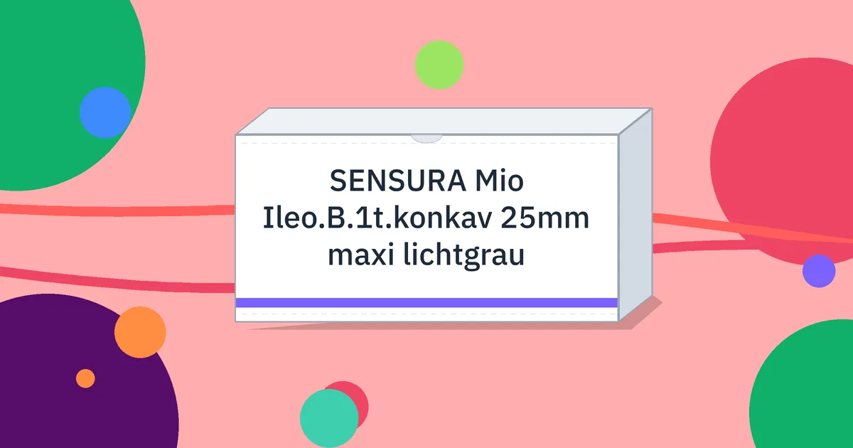 Symbolbild: Packung mit der Aufschrift SENSURA Mio Ileo.B.1t.konkav 25mm maxi lichtgrau (PZN 12548128) – Verfügbarkeit und Bezug in Apotheken in Frankfurt am Main