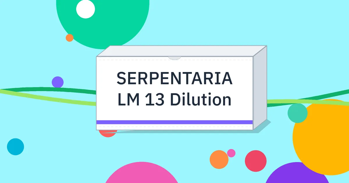 Symbolbild: Packung mit der Aufschrift SERPENTARIA LM 13 Dilution (PZN 13676213) – Verfügbarkeit und Bezug in Apotheken in Frankfurt am Main