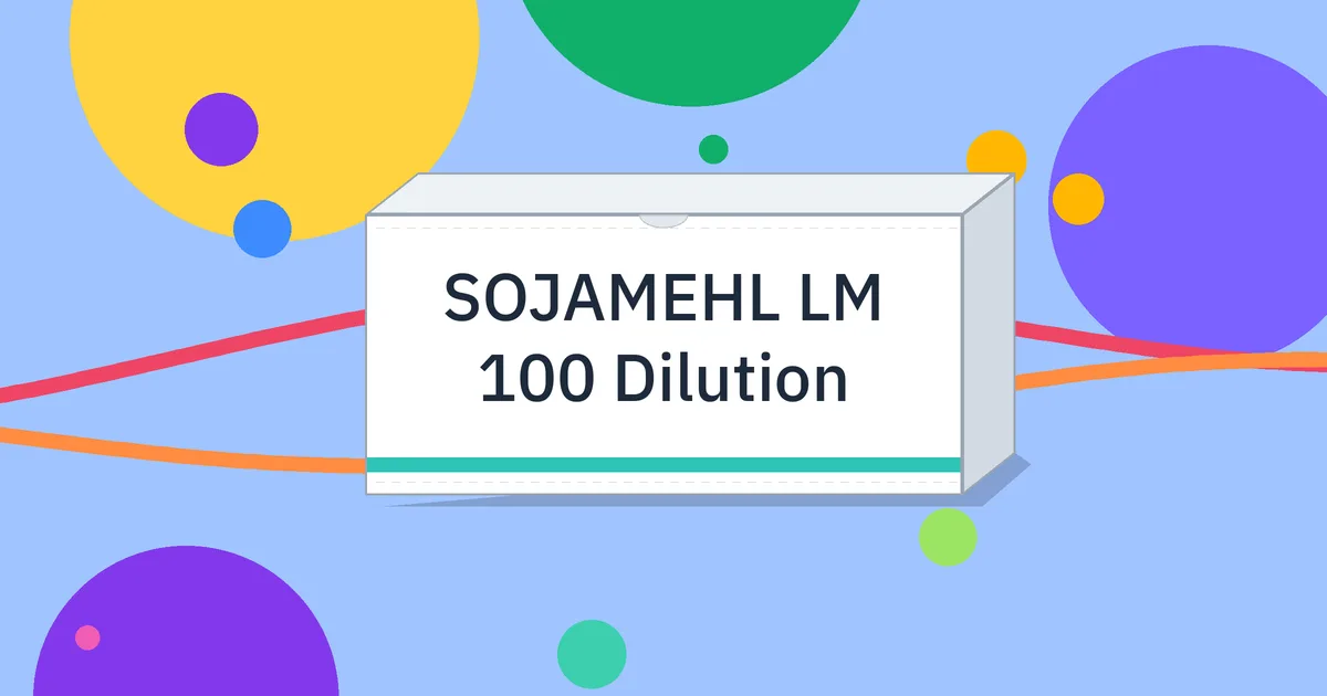 Symbolbild: Packung mit der Aufschrift SOJAMEHL LM 100 Dilution (PZN 13681444) – Verfügbarkeit und Bezug in Apotheken in Frankfurt am Main