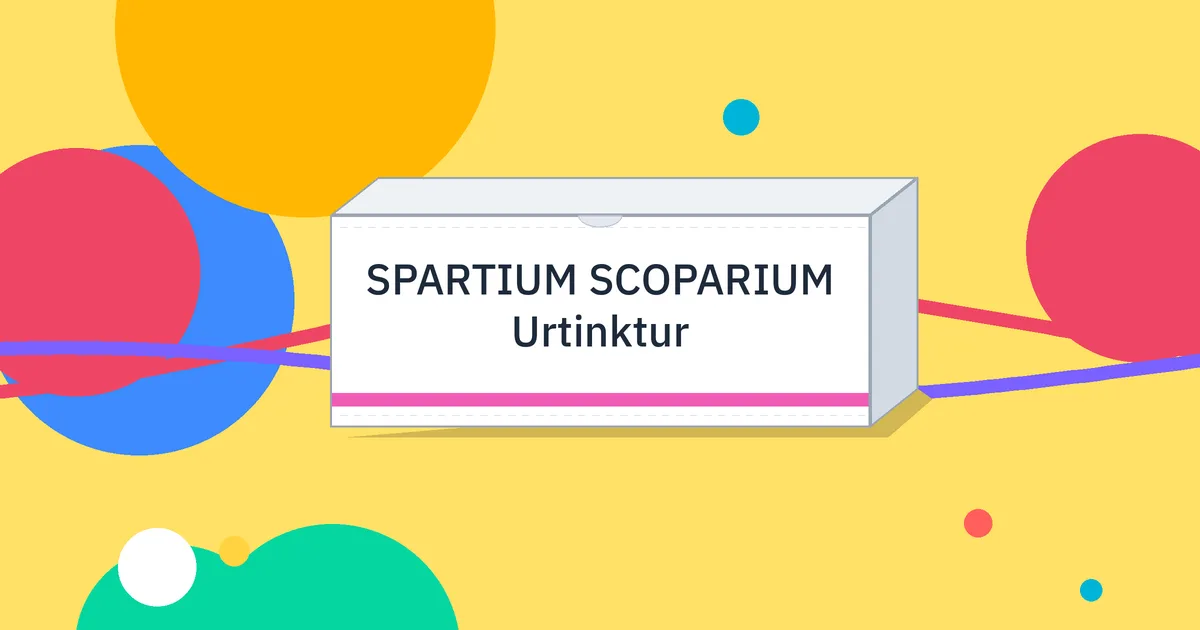 Symbolbild: Packung mit der Aufschrift SPARTIUM SCOPARIUM Urtinktur (PZN 02123729) – Verfügbarkeit und Bezug in Apotheken in Frankfurt am Main