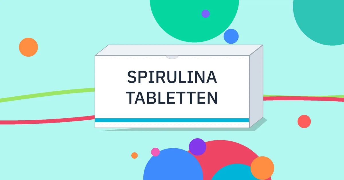 Symbolbild: Packung mit der Aufschrift SPIRULINA TABLETTEN (PZN 08502907) – Verfügbarkeit und Bezug in Apotheken in Frankfurt am Main