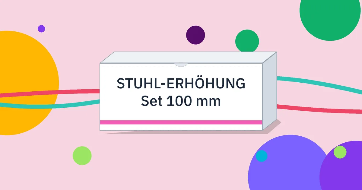 Symbolbild: Packung mit der Aufschrift STUHL-ERHÖHUNG Set 100 mm (PZN 11658814) – Verfügbarkeit und Bezug in Apotheken in Frankfurt am Main