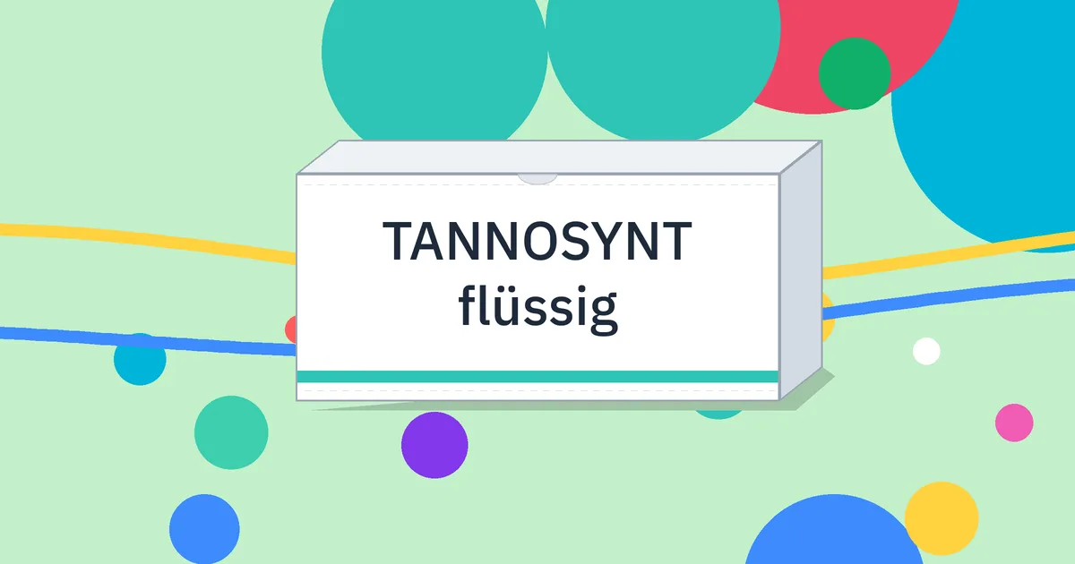 Symbolbild: Packung mit der Aufschrift TANNOSYNT flüssig (PZN 03403394) – Verfügbarkeit und Bezug in Apotheken in Frankfurt am Main