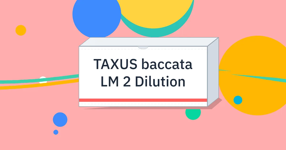 Symbolbild: Packung mit der Aufschrift TAXUS baccata LM 2 Dilution (PZN 13215073) – Verfügbarkeit und Bezug in Apotheken in Frankfurt am Main