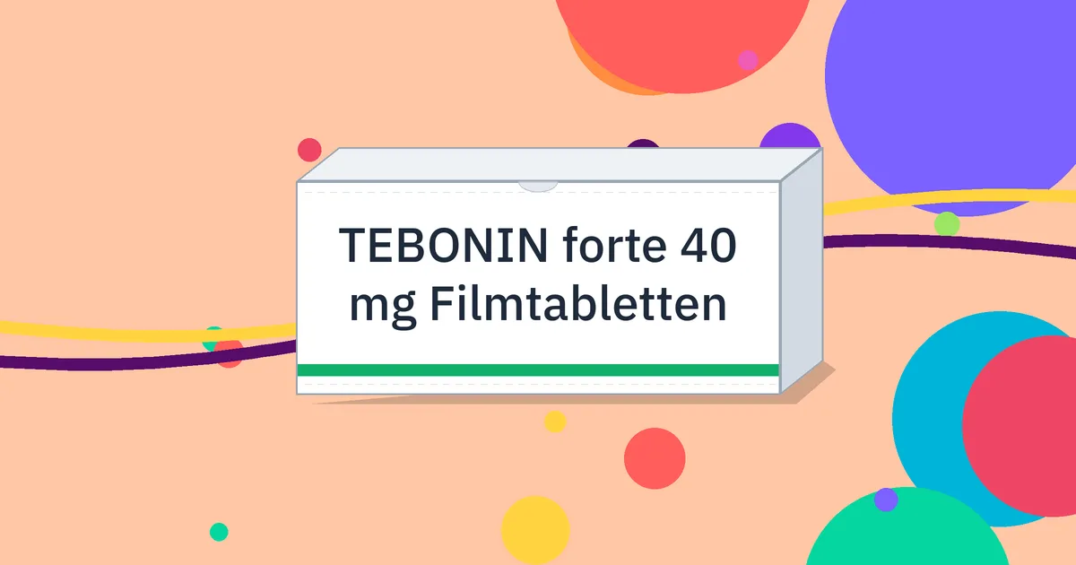 Symbolbild: Packung mit der Aufschrift TEBONIN forte 40 mg Filmtabletten (PZN 07314374) – Verfügbarkeit und Bezug in Apotheken in Frankfurt am Main
