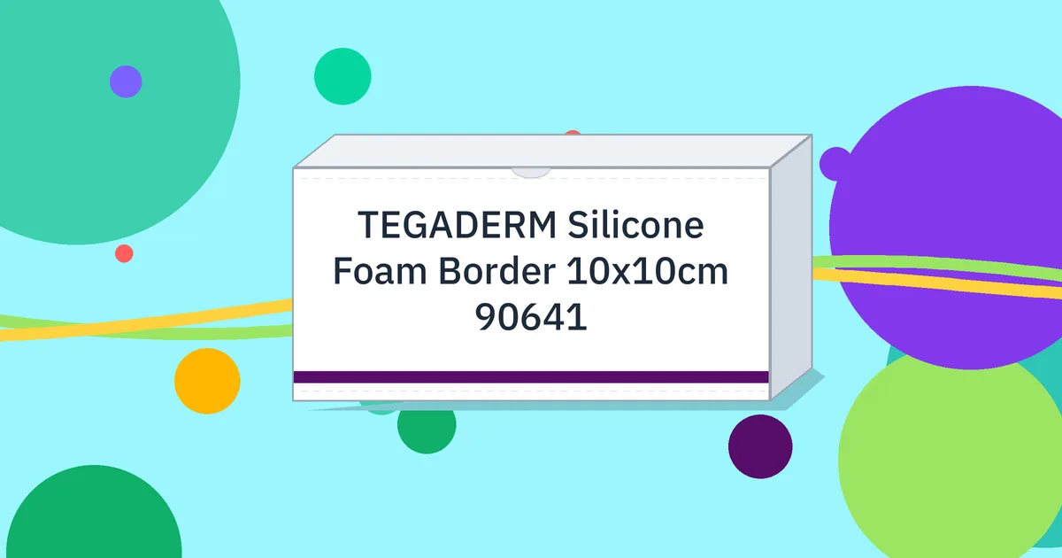 Symbolbild: Packung mit der Aufschrift TEGADERM Silicone Foam Border 10x10cm 90641 (PZN 16398565) – Verfügbarkeit und Bezug in Apotheken in Frankfurt am Main