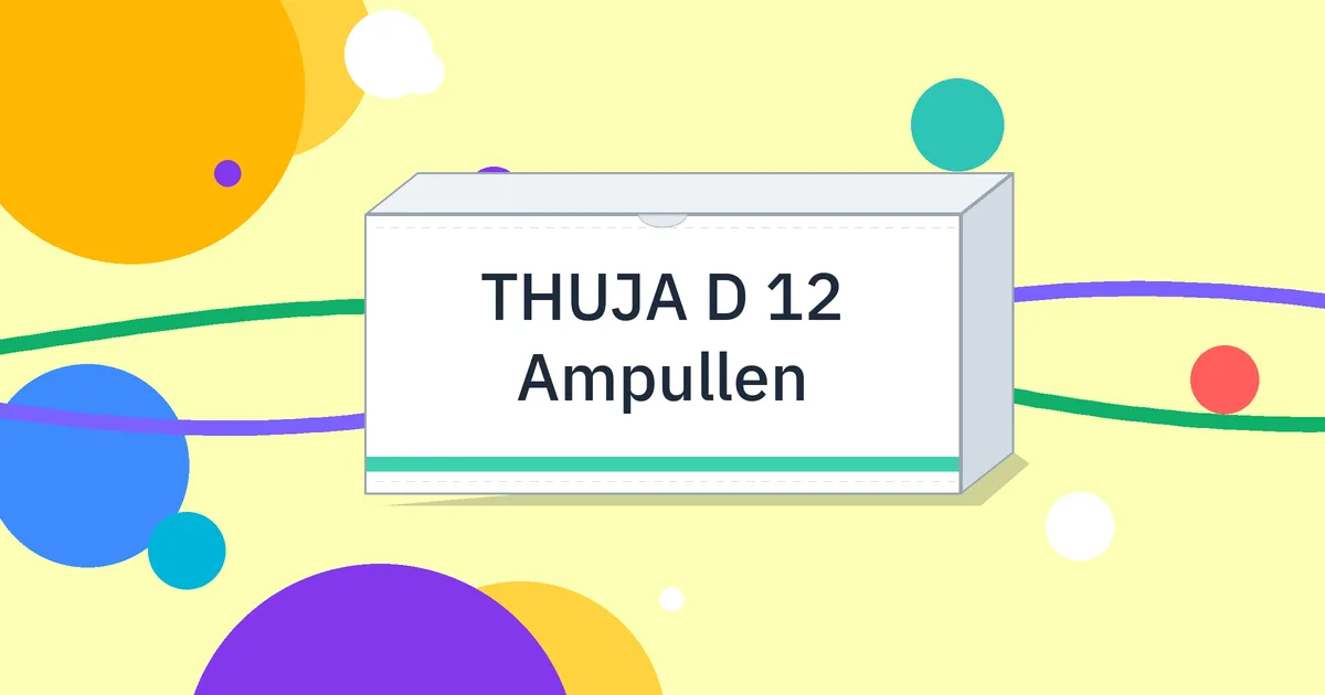 Symbolbild: Packung mit der Aufschrift THUJA D 12 Ampullen (PZN 11708653) – Verfügbarkeit und Bezug in Apotheken in Frankfurt am Main
