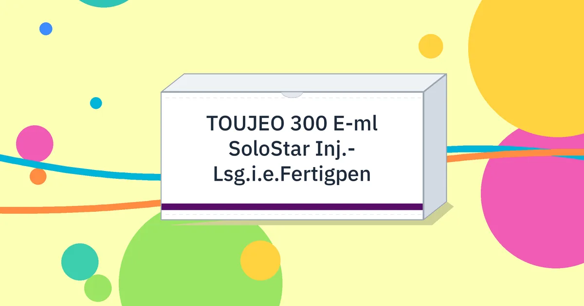 Symbolbild: Packung mit der Aufschrift TOUJEO 300 E-ml SoloStar Inj.-Lsg.i.e.Fertigpen (PZN 18713522) – Verfügbarkeit und Bezug in Apotheken in Frankfurt am Main