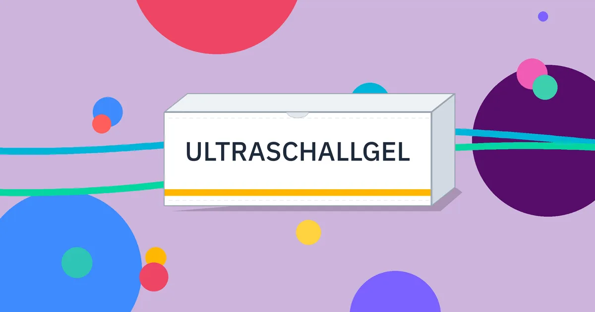 Symbolbild: Packung mit der Aufschrift ULTRASCHALLGEL (PZN 20768826) – Verfügbarkeit und Bezug in Apotheken in Frankfurt am Main