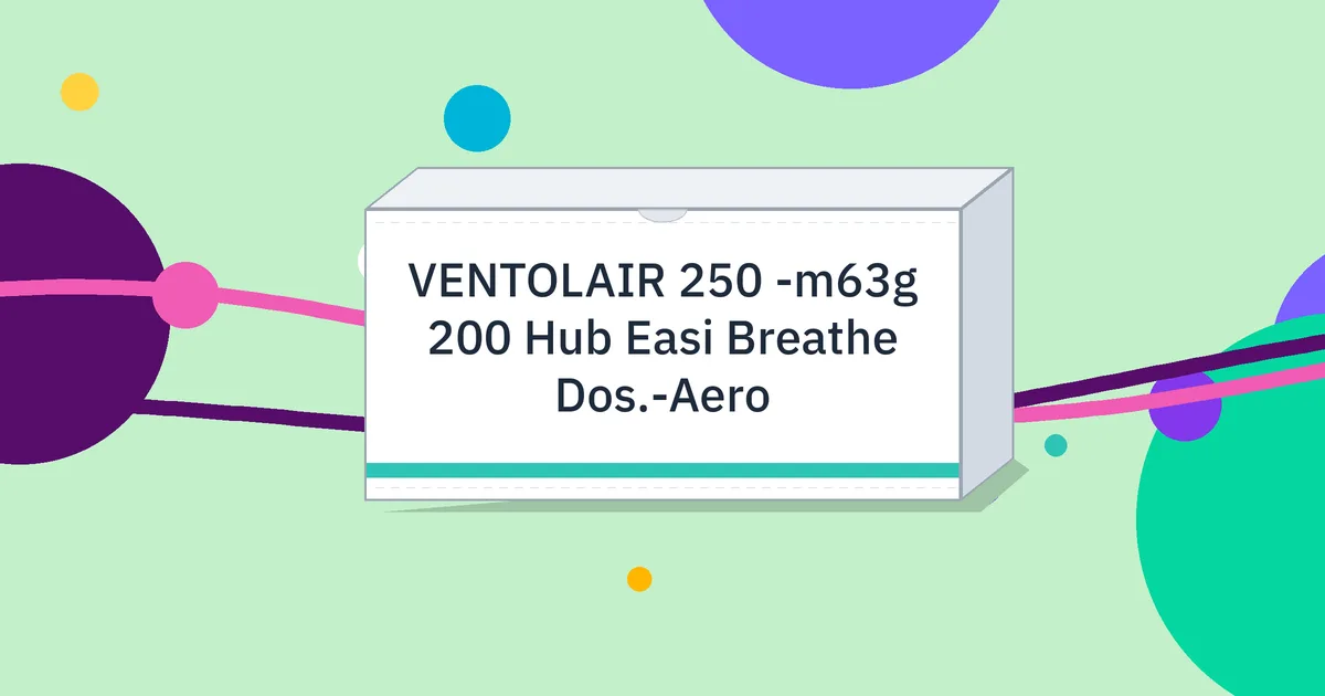 Symbolbild: Packung mit der Aufschrift VENTOLAIR 250 -m63g 200 Hub Easi Breathe Dos.-Aero (PZN 00353632) – Verfügbarkeit und Bezug in Apotheken in Frankfurt am Main