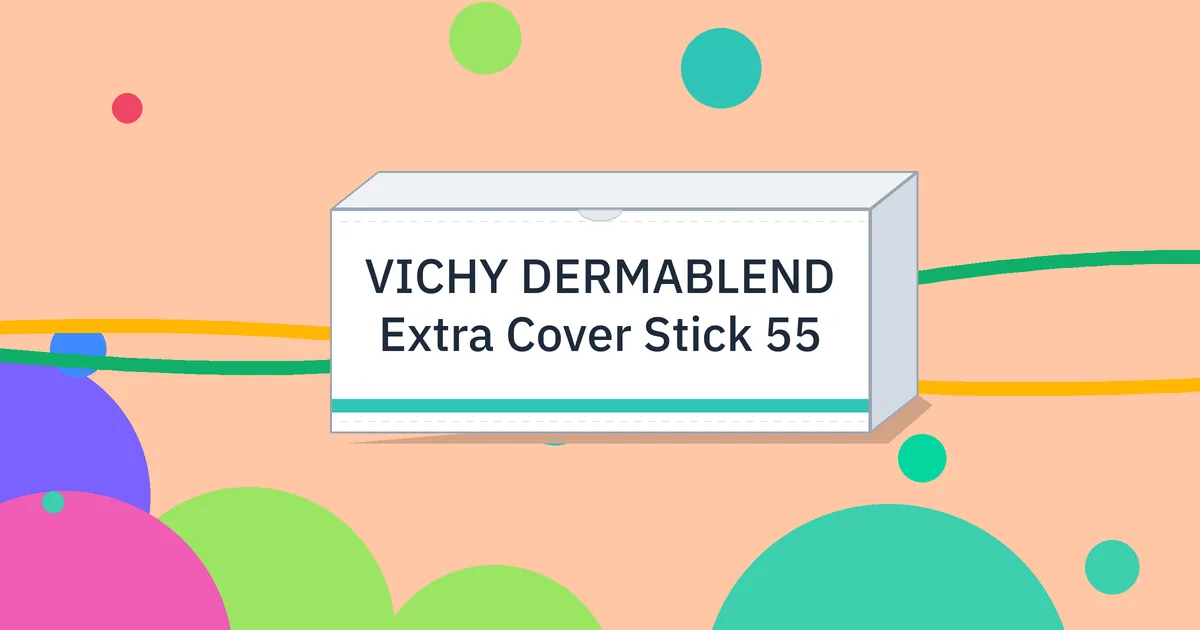 Symbolbild: Packung mit der Aufschrift VICHY DERMABLEND Extra Cover Stick 55 (PZN 15630497) – Verfügbarkeit und Bezug in Apotheken in Frankfurt am Main
