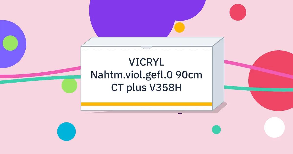 Symbolbild: Packung mit der Aufschrift VICRYL Nahtm.viol.gefl.0 90cm CT plus V358H (PZN 16393183) – Verfügbarkeit und Bezug in Apotheken in Frankfurt am Main