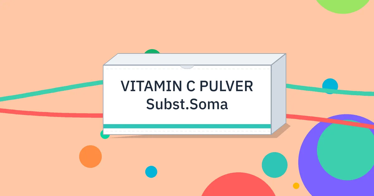 Symbolbild: Packung mit der Aufschrift VITAMIN C PULVER Subst.Soma (PZN 04806800) – Verfügbarkeit und Bezug in Apotheken in Frankfurt am Main