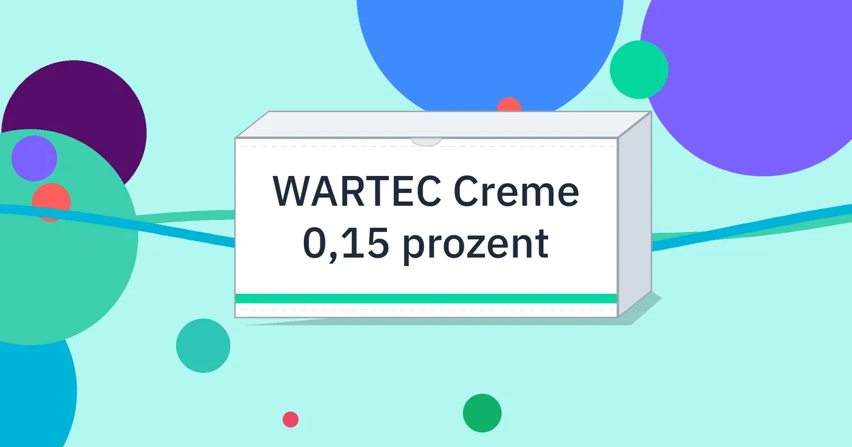 Symbolbild: Packung mit der Aufschrift WARTEC Creme 0,15 prozent (PZN 13631156) – Verfügbarkeit und Bezug in Apotheken in Frankfurt am Main