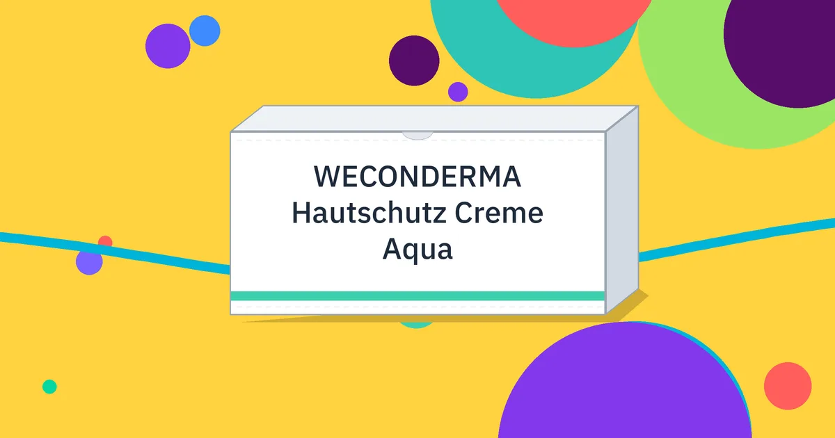 Symbolbild: Packung mit der Aufschrift WECONDERMA Hautschutz Creme Aqua (PZN 10115187) – Verfügbarkeit und Bezug in Apotheken in Frankfurt am Main
