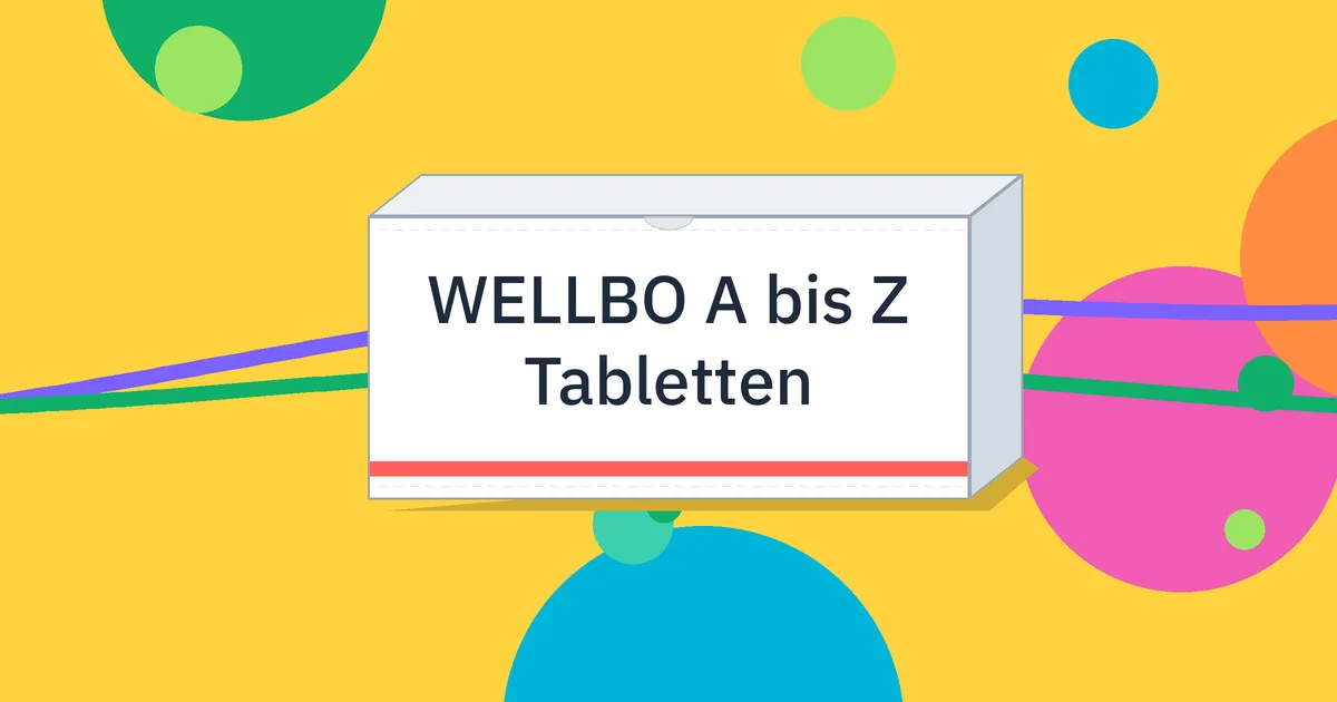 Symbolbild: Packung mit der Aufschrift WELLBO A bis Z Tabletten (PZN 05024614) – Verfügbarkeit und Bezug in Apotheken in Frankfurt am Main