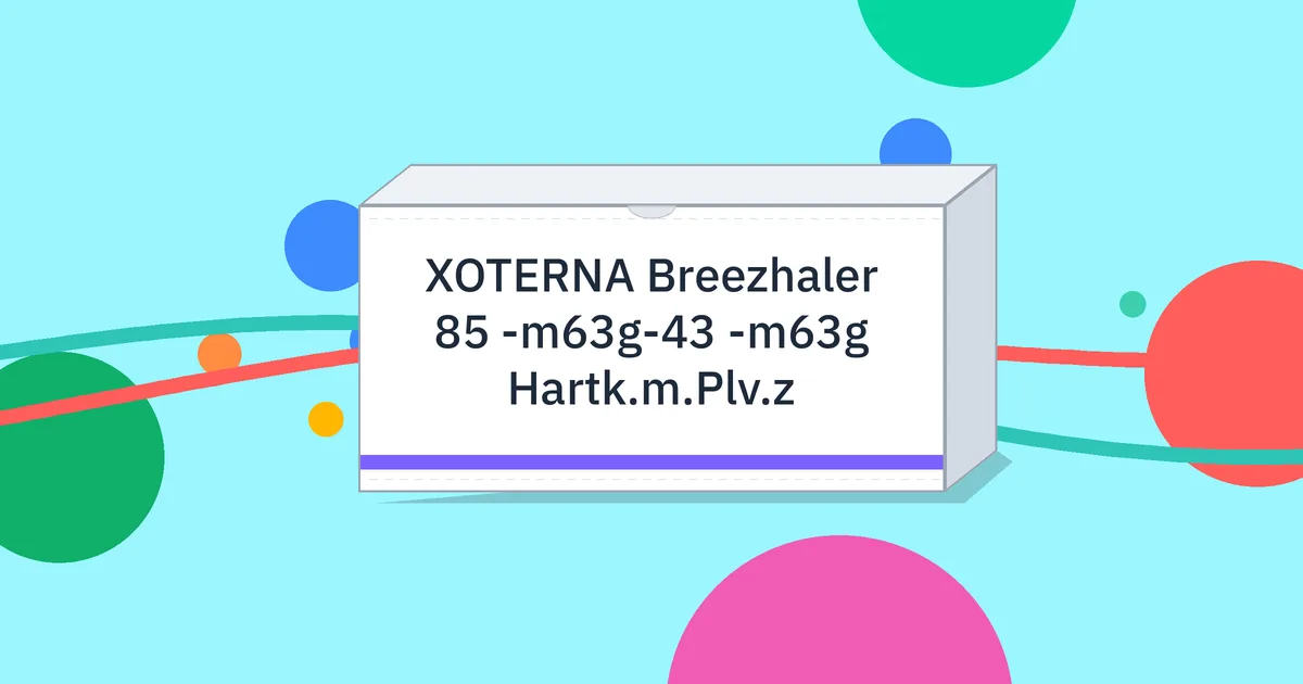 Symbolbild: Packung mit der Aufschrift XOTERNA Breezhaler 85 -m63g-43 -m63g Hartk.m.Plv.z (PZN 16241332) – Verfügbarkeit und Bezug in Apotheken in Frankfurt am Main