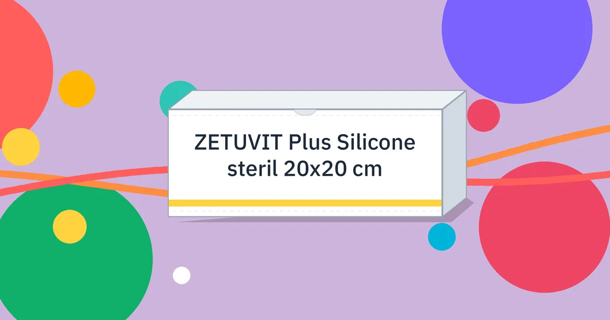 Symbolbild: Packung mit der Aufschrift ZETUVIT Plus Silicone steril 20x20 cm (PZN 17909022) – Verfügbarkeit und Bezug in Apotheken in Frankfurt am Main