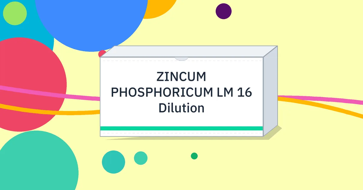 Symbolbild: Packung mit der Aufschrift ZINCUM PHOSPHORICUM LM 16 Dilution (PZN 13297496) – Verfügbarkeit und Bezug in Apotheken in Frankfurt am Main