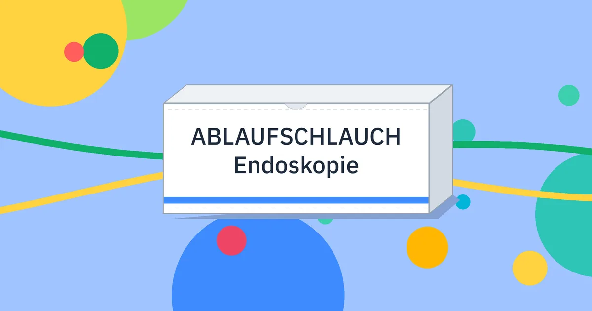 Symbolbild: Packung mit der Aufschrift ABLAUFSCHLAUCH Endoskopie (PZN 08620759) – Verfügbarkeit und Bezug in Apotheken in Frankfurt am Main