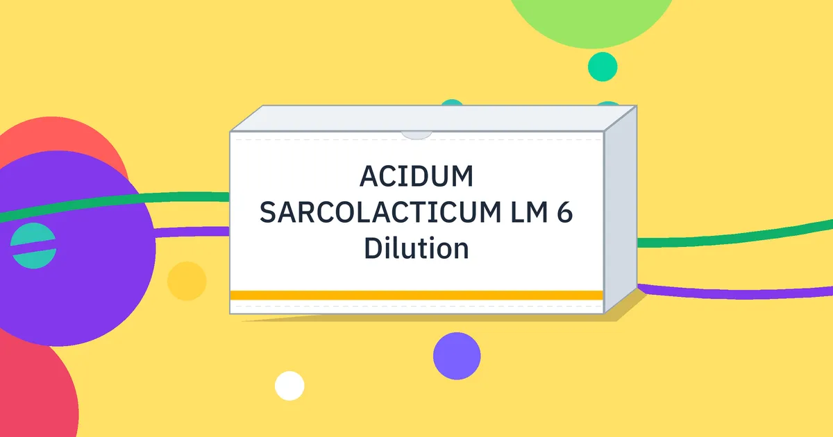Symbolbild: Packung mit der Aufschrift ACIDUM SARCOLACTICUM LM 6 Dilution (PZN 13282744) – Verfügbarkeit und Bezug in Apotheken in Frankfurt am Main