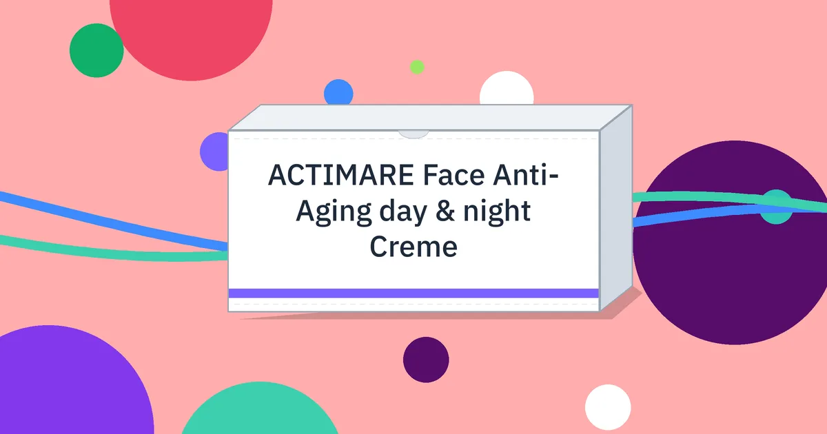 Symbolbild: Packung mit der Aufschrift ACTIMARE Face Anti-Aging day & night Creme (PZN 08826892) – Verfügbarkeit und Bezug in Apotheken in Frankfurt am Main