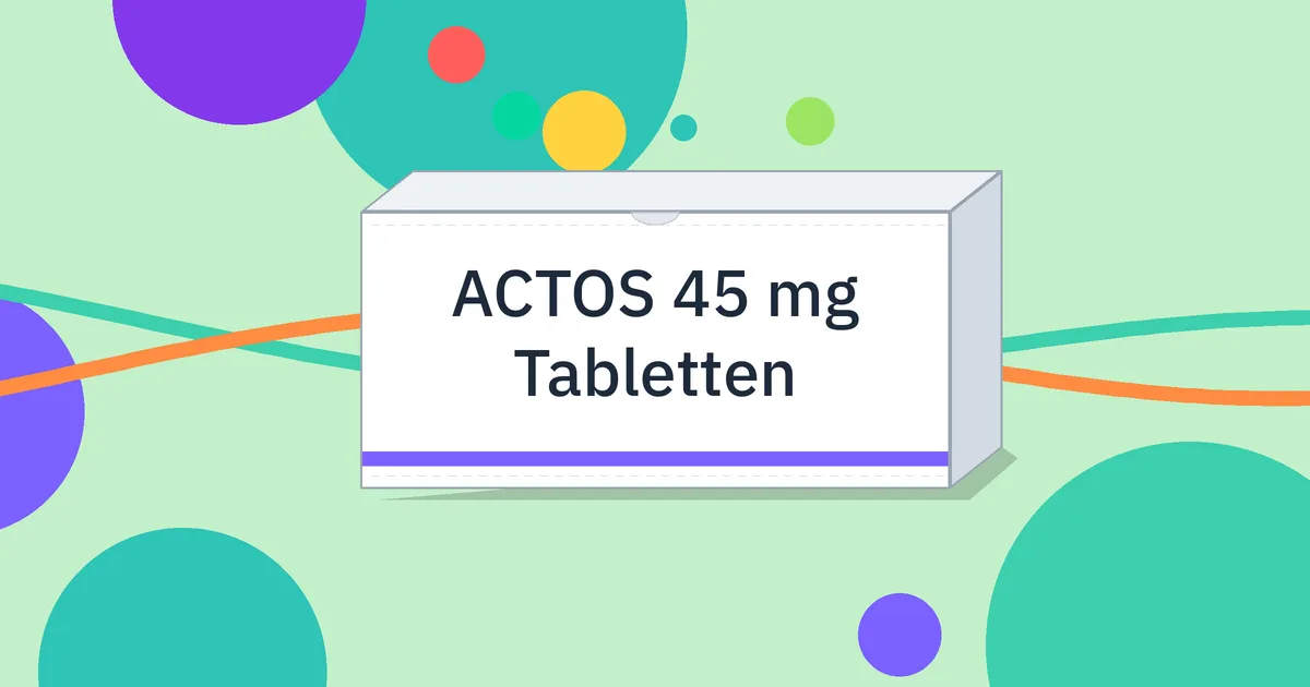 Symbolbild: Packung mit der Aufschrift ACTOS 45 mg Tabletten (PZN 05387587) – Verfügbarkeit und Bezug in Apotheken in Frankfurt am Main