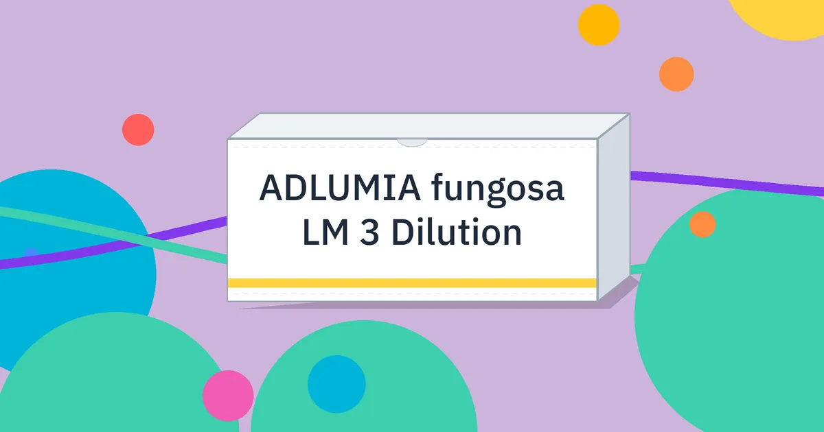 Symbolbild: Packung mit der Aufschrift ADLUMIA fungosa LM 3 Dilution (PZN 13296189) – Verfügbarkeit und Bezug in Apotheken in Frankfurt am Main