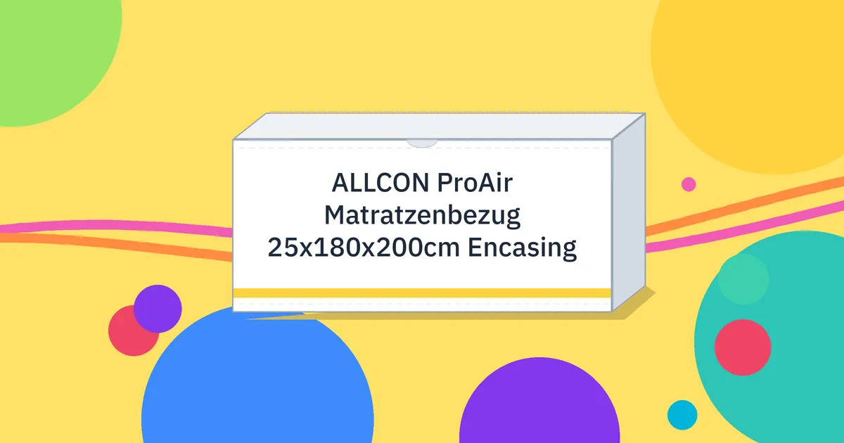 Symbolbild: Packung mit der Aufschrift ALLCON ProAir Matratzenbezug 25x180x200cm Encasing (PZN 20347906) – Verfügbarkeit und Bezug in Apotheken in Frankfurt am Main