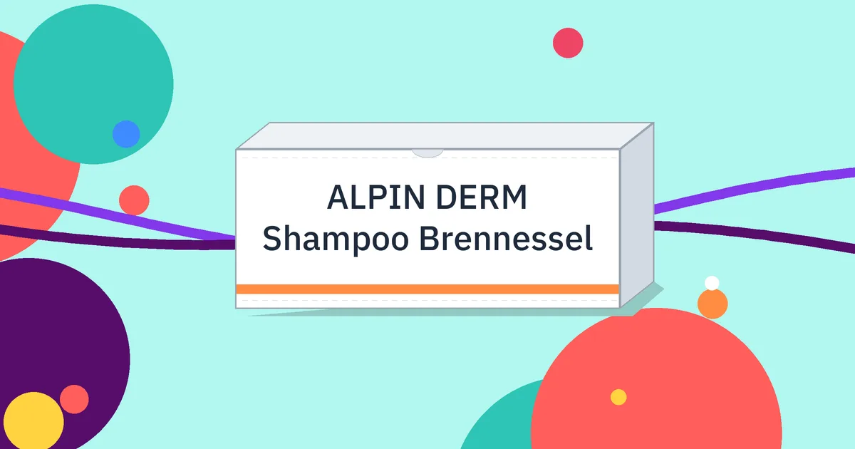 Symbolbild: Packung mit der Aufschrift ALPIN DERM Shampoo Brennessel (PZN 19981354) – Verfügbarkeit und Bezug in Apotheken in Frankfurt am Main