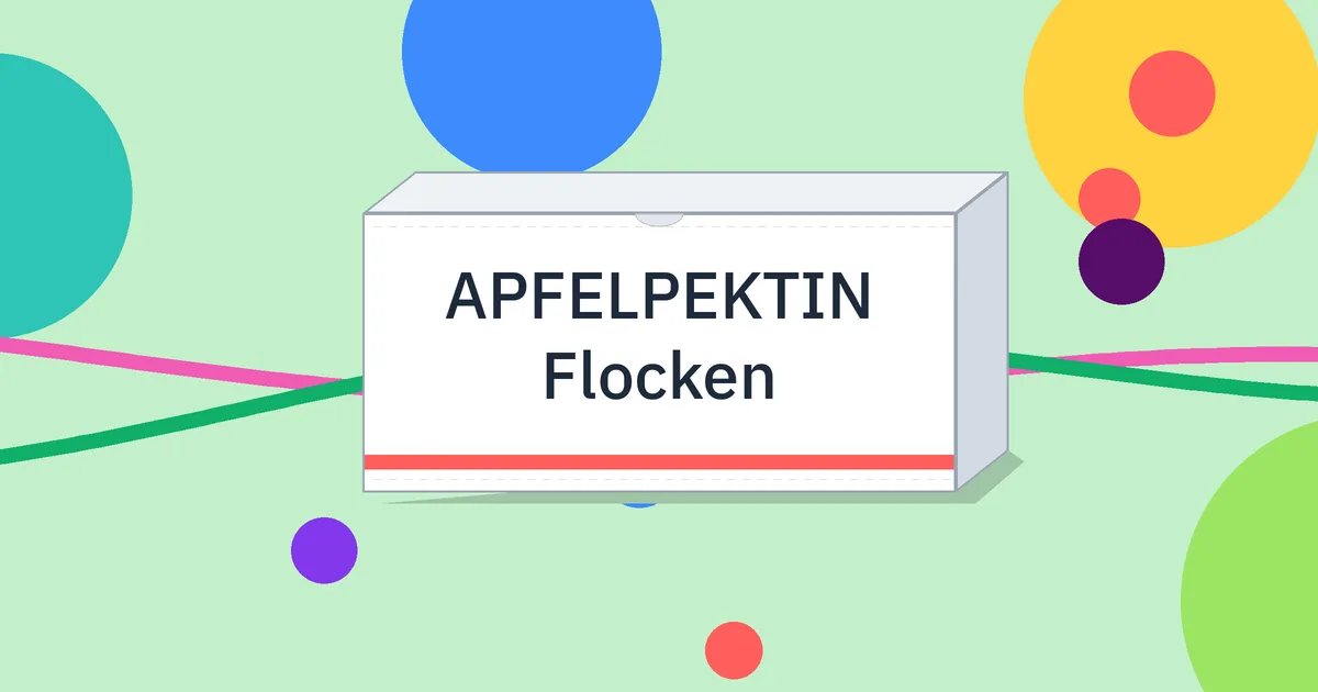 Symbolbild: Packung mit der Aufschrift APFELPEKTIN Flocken (PZN 04578262) – Verfügbarkeit und Bezug in Apotheken in Frankfurt am Main