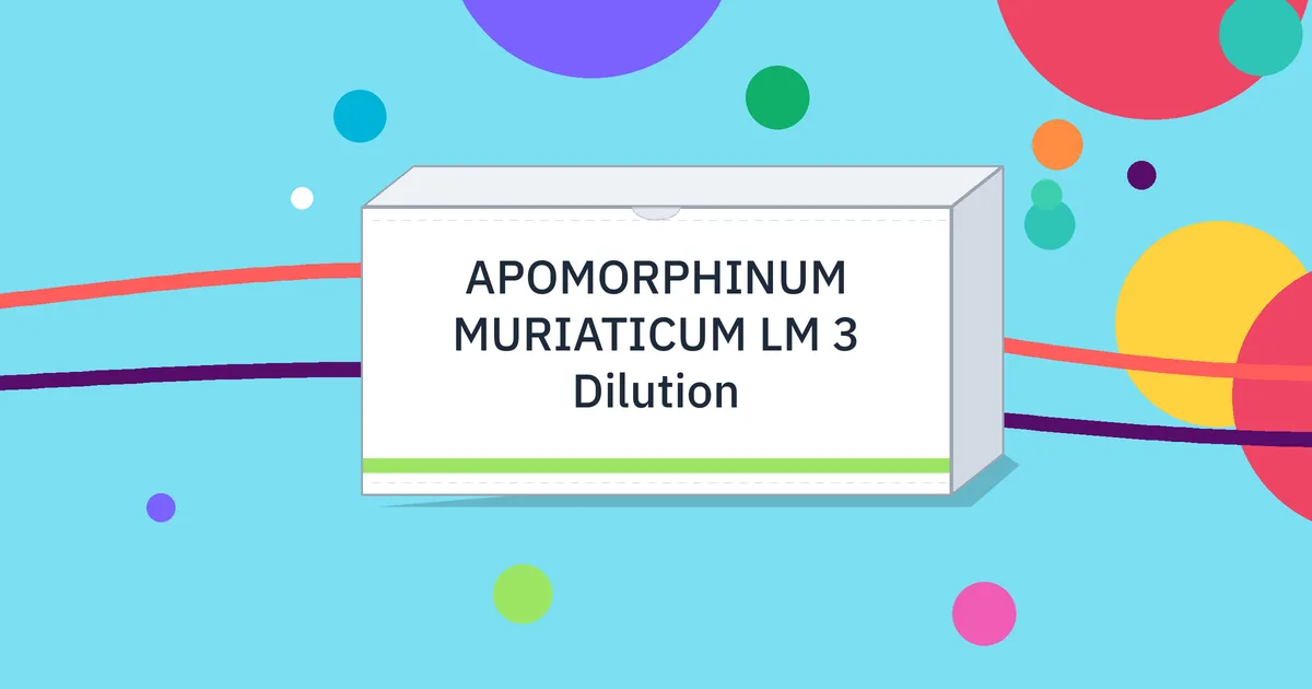 Symbolbild: Packung mit der Aufschrift APOMORPHINUM MURIATICUM LM 3 Dilution (PZN 13380903) – Verfügbarkeit und Bezug in Apotheken in Frankfurt am Main